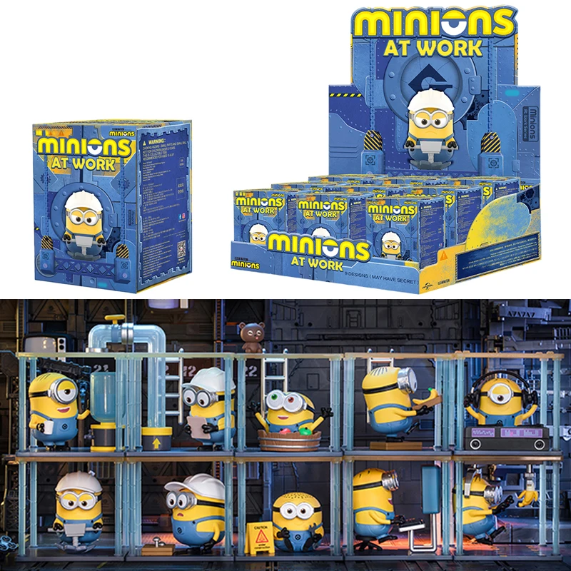 Minions-At-Work-Base-secreta-Series-Blind-Box-Toys-figuras-de-Anime-de ...