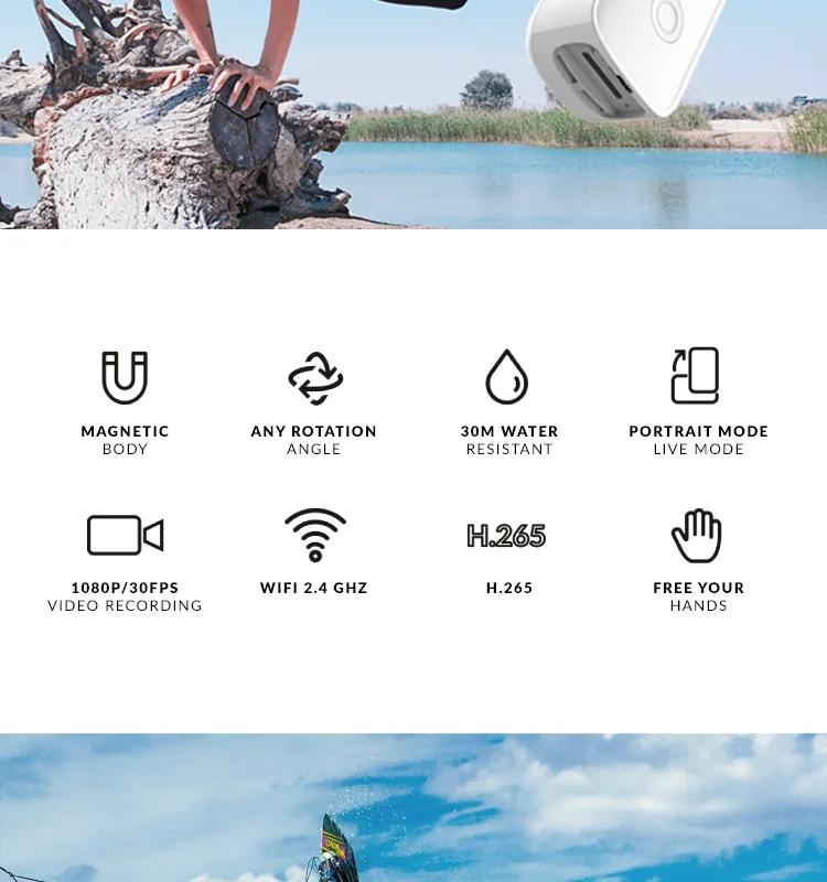 C100 noir ajouter 32 Go-SJCapture d'écran C100Plus - C100 Mini caméra d'action 2K 30FPS H ...