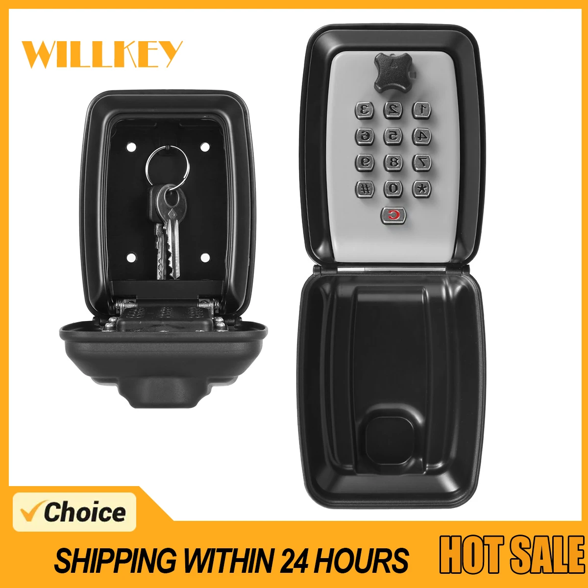 Wall-Mount-Key-Lock-Safe-Secret-Storage-Box-Code-Security-Lock-No-Key ...