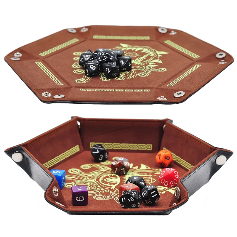 Games & Puzzles Toys & Games Dungeons and dragons Dice tray dnd Leather ...