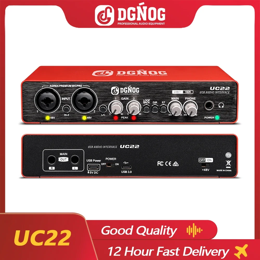 Interface-de-udio-placa-de-som-24bit-192khz-com-usb-3-0-monitor ...