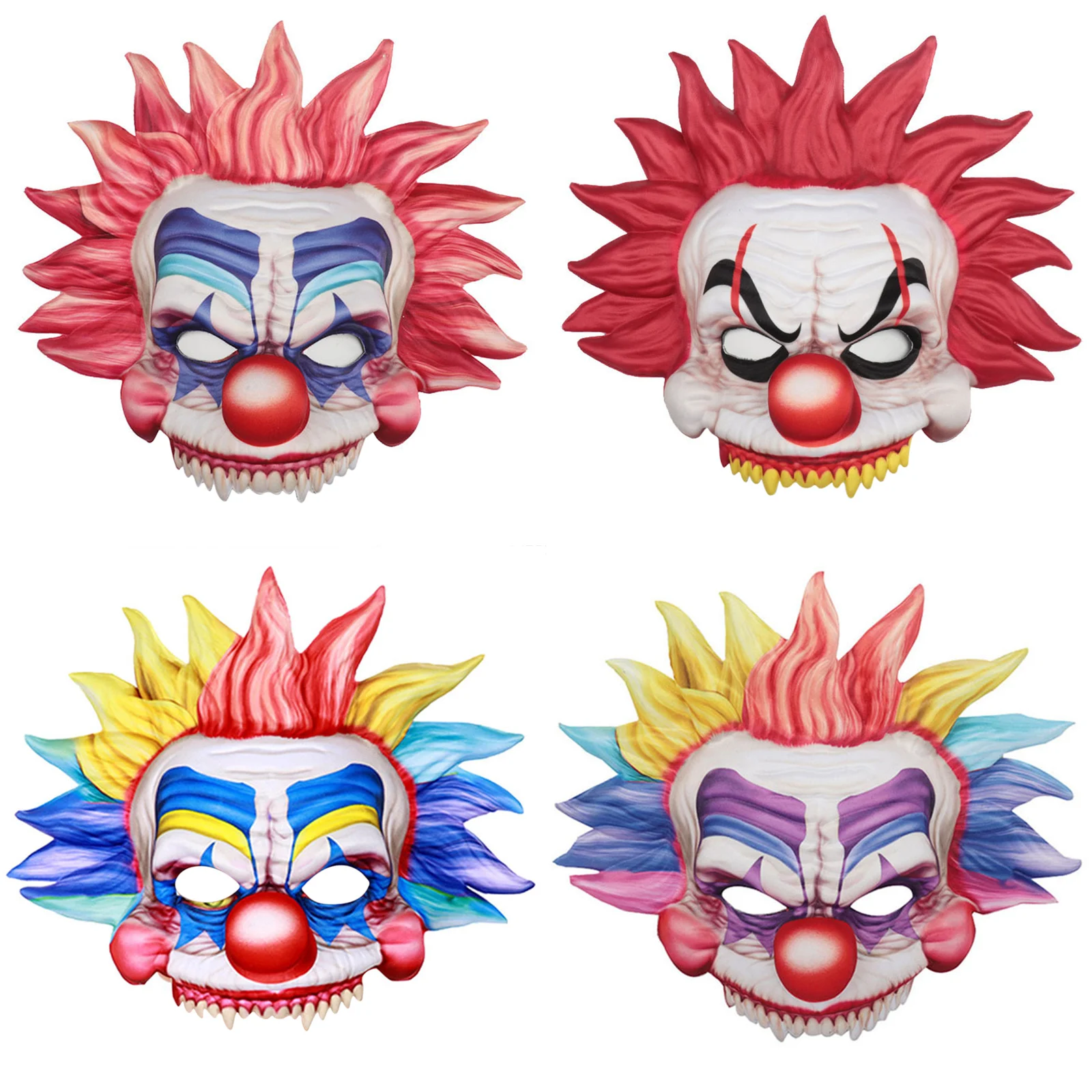 Evil Clown Masks Drawings