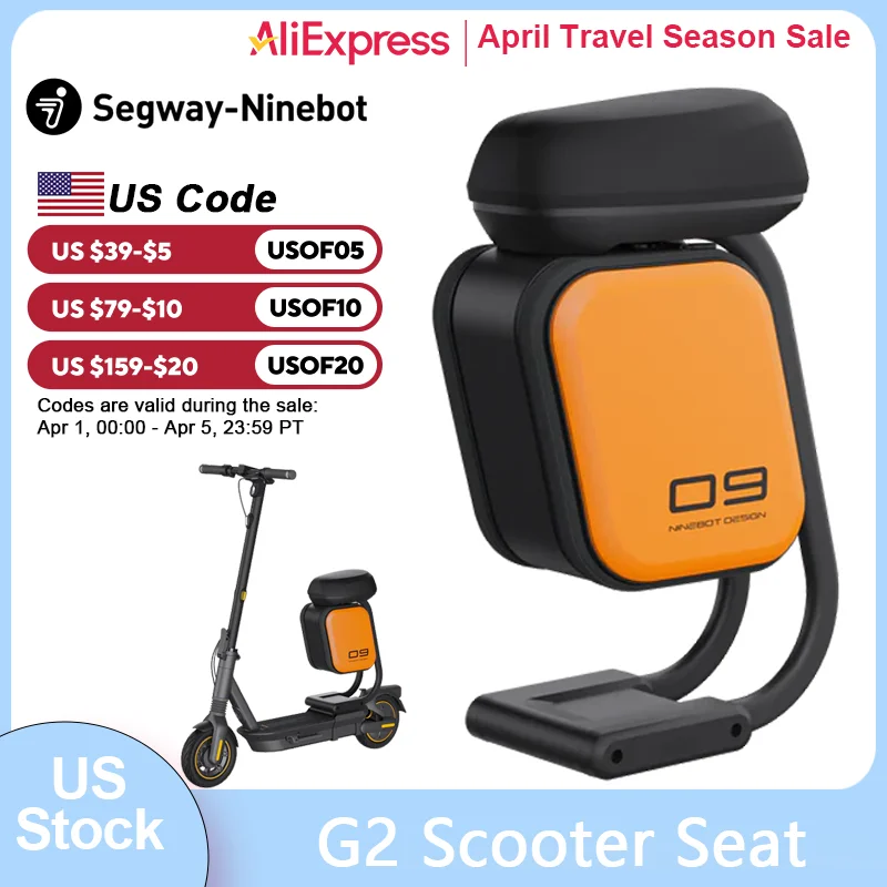 US Stock Original Multifunctional Seat With Bag For Ninebot by Segway ...