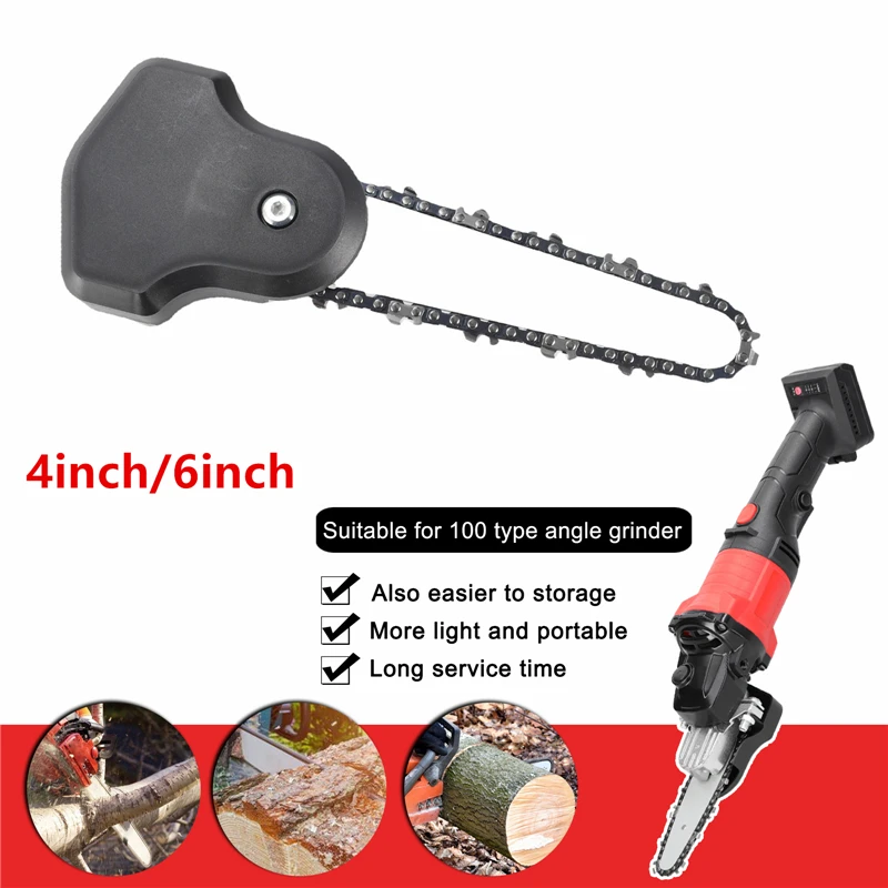Angle Grinder Refit Chainsaw Conversion Kit 6 Inch/4 Inch Chainsaw ...