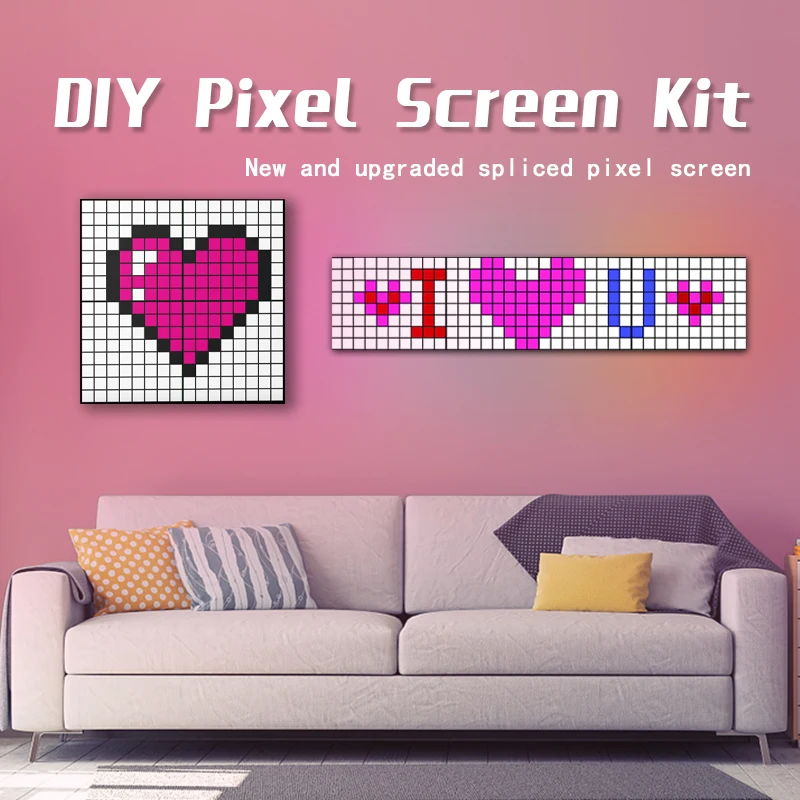 WS2812B-DIY-Smart-Led-Matrix-Pixel-Panel-strip-WS2812-RGB-Graffiti ...