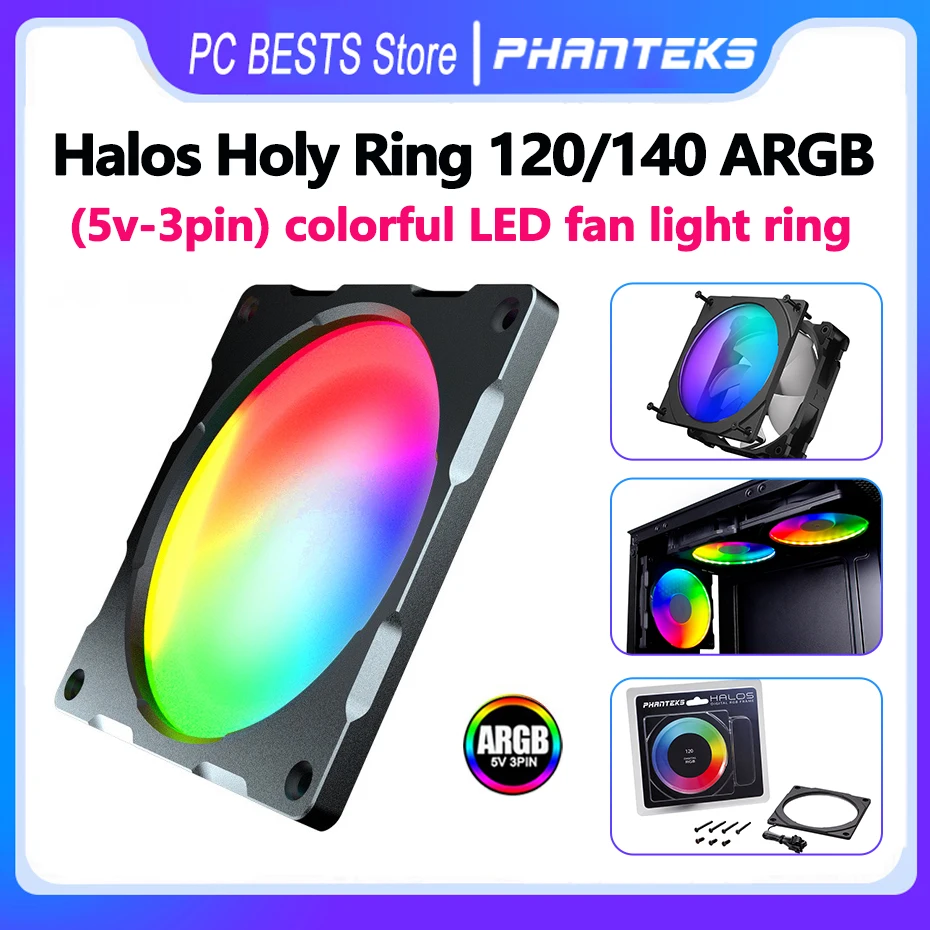 Phanteks-Aluminum-ARGB-Holy-Ring-Symphony-Streamer-Fan-Aperture-5v-3pin ...