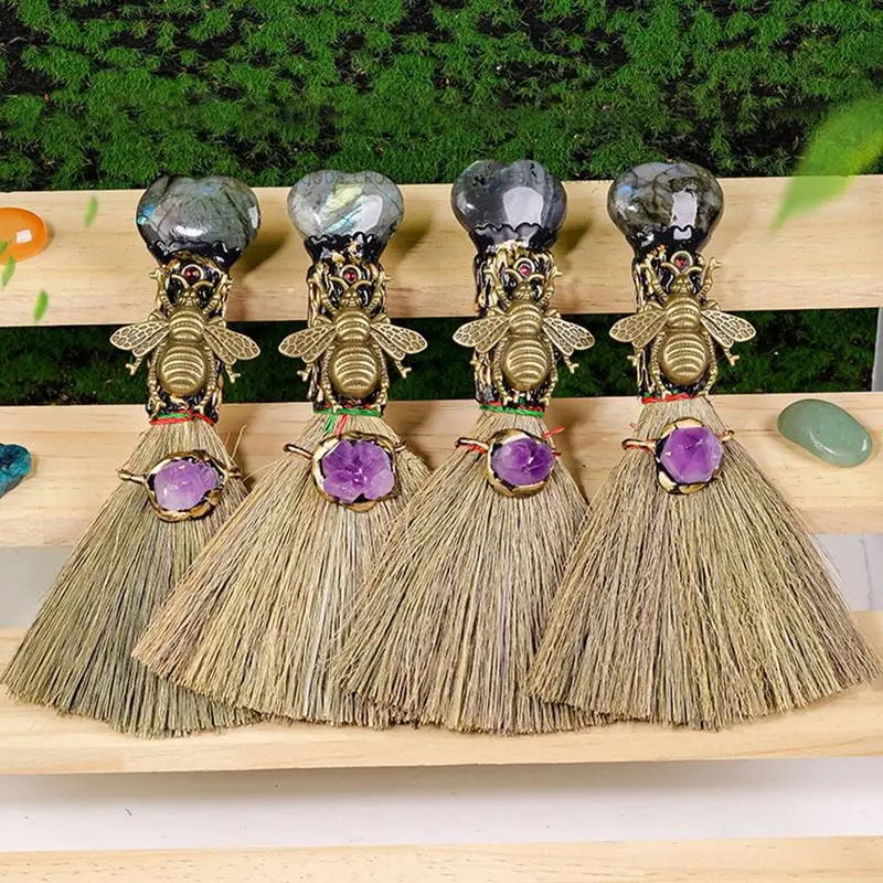 Mini-Natural-Crystal-Blue-Light-Labradorite-Love-Broom-Handmade ...