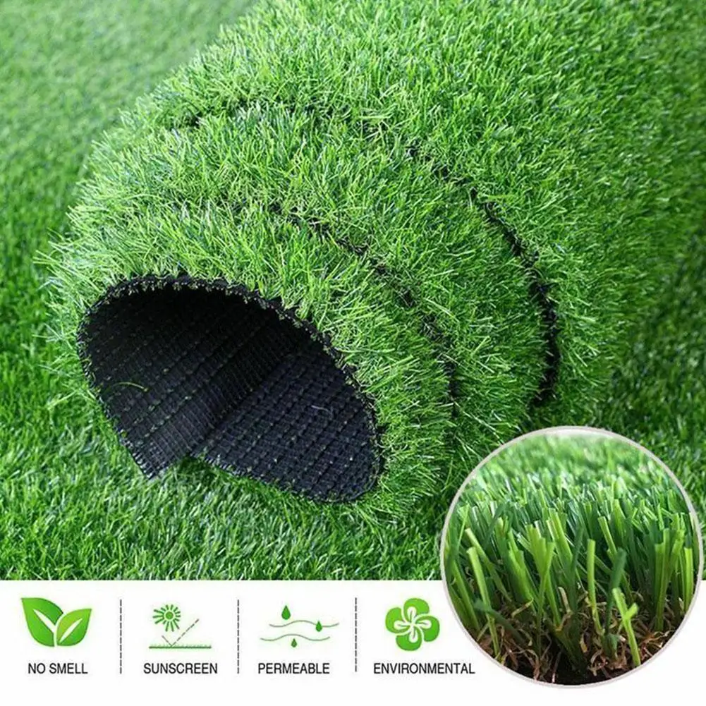 NEW-High-Vivid-Artificial-Turf-Grass-Lawn-Realistic-Grassland-Mat-Fake ...