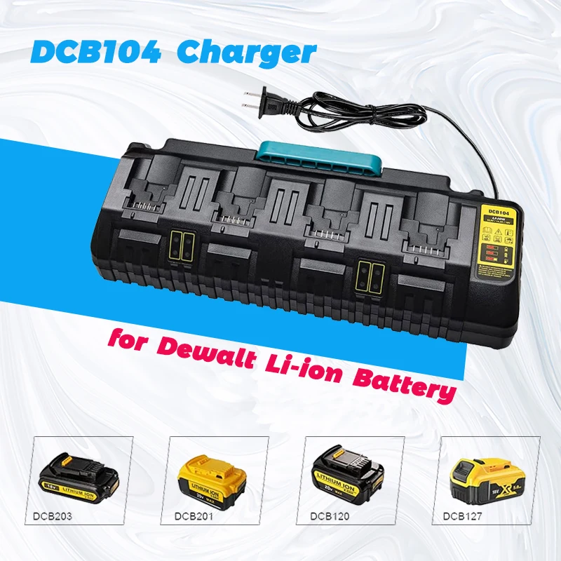 DCB104-Battery-Charger-for-Dewalt-12V-20V-Max-Lithiu-Battery-BDCB102 ...