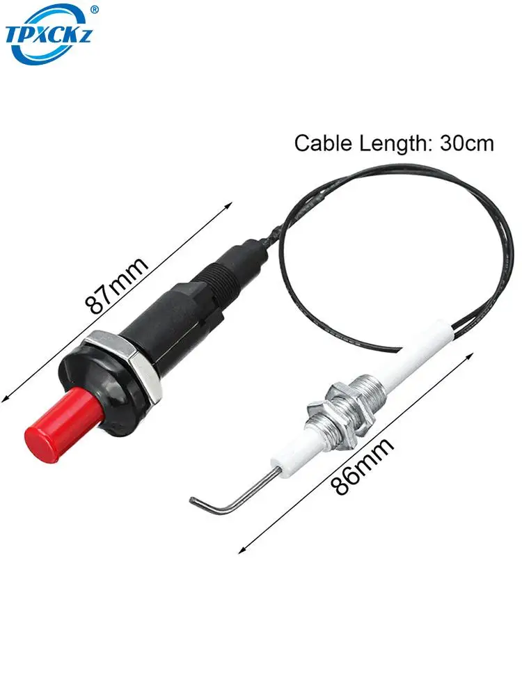 Push-Button-Piezo-Ignitor-With-Cable-Spark-Ignition-Kit-Oven-Stove-BBQ ...
