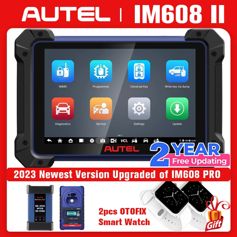 Autel maxim im608 ii immo chave fob ferramenta de programação 2 anos ...