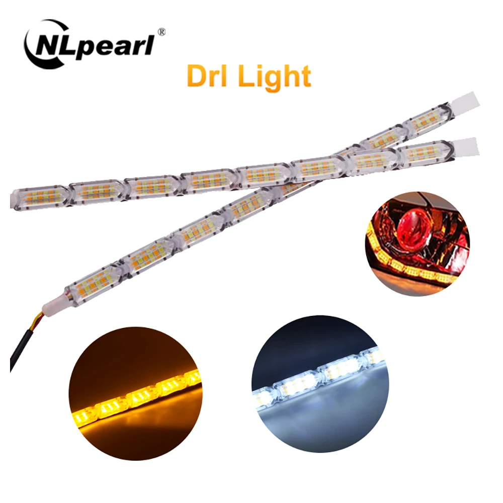 Nlpearl-2pcs-Car-Light-Assembly-DRL-LED-Daytime-Running-Lights-Turn ...