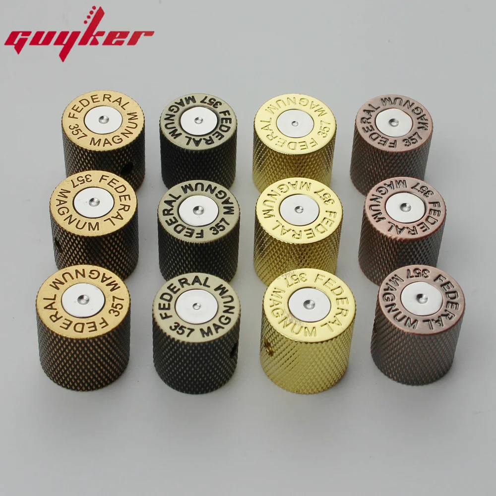 High Grade GUYKER Electric Guitar Bass Knobs Bronze/Antique Brass ...