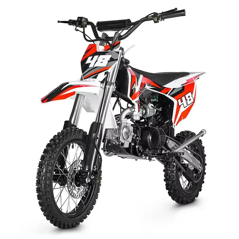 125cc Two-Wheel Dirt Bike Adult Off-Road Motorcycle Four Stroke Cross ...