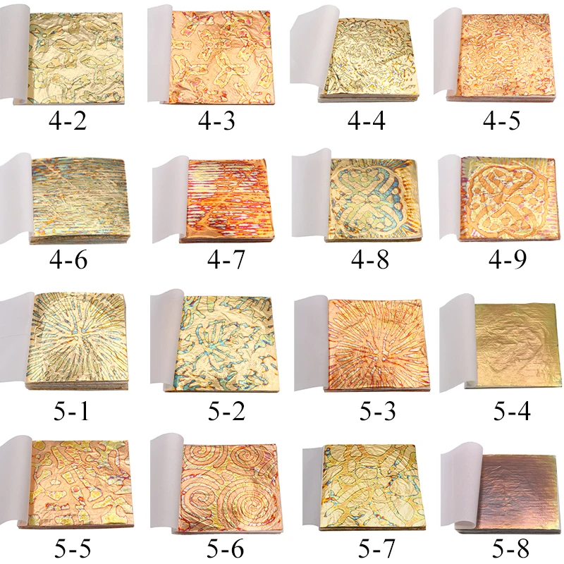 Variegated-Gold-Leaf-Colorfull-Imitation-Gold-Foil-DIY-Gilding-Leaf ...
