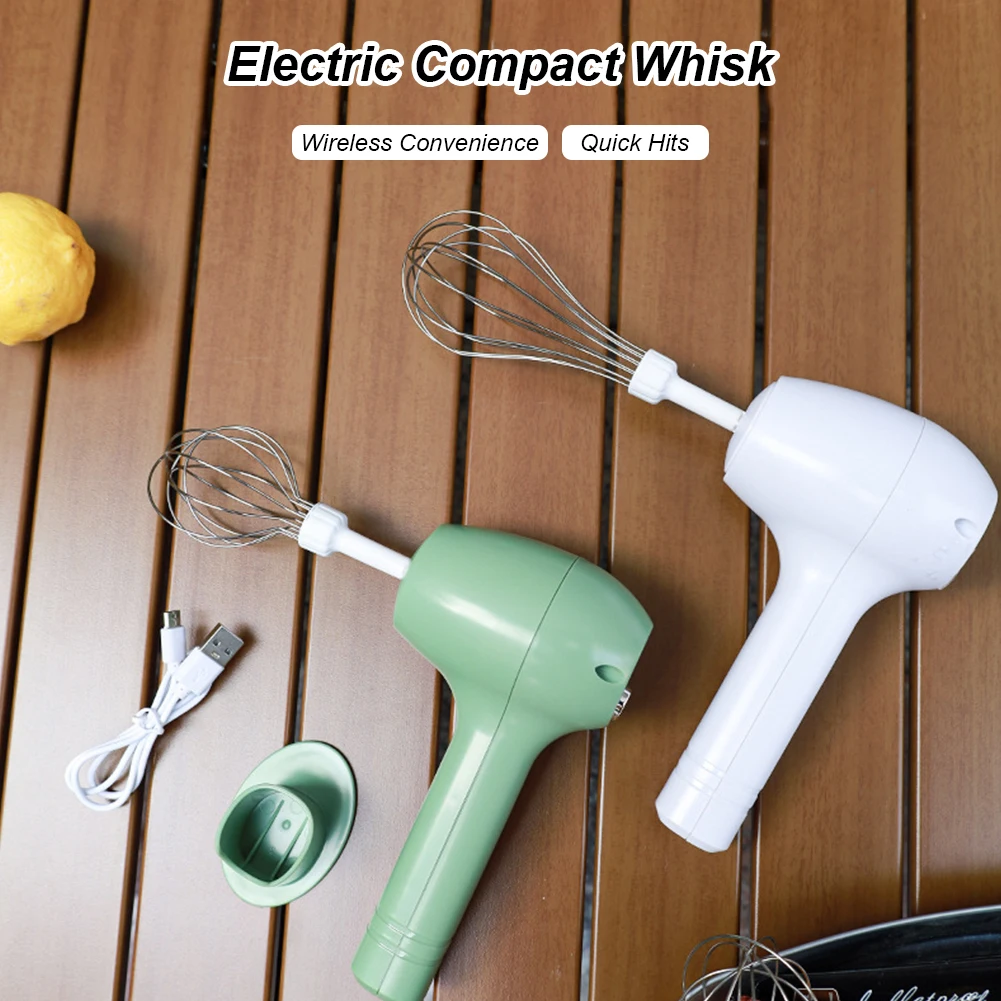 Electric-Hand-Whisk-USB-Rechargeable-One-Button-Start-with-2-Stainless ...