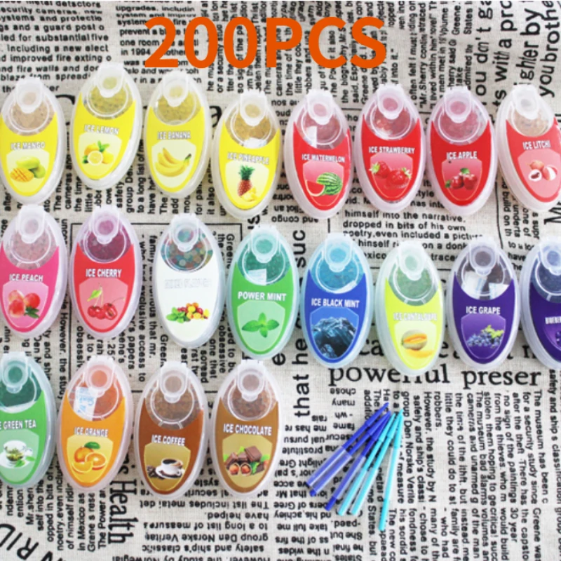 NEW-200PCS-Menthol-Fruit-flavor-Cigarette-Burst-Beads-DIY-Mix-Mint ...