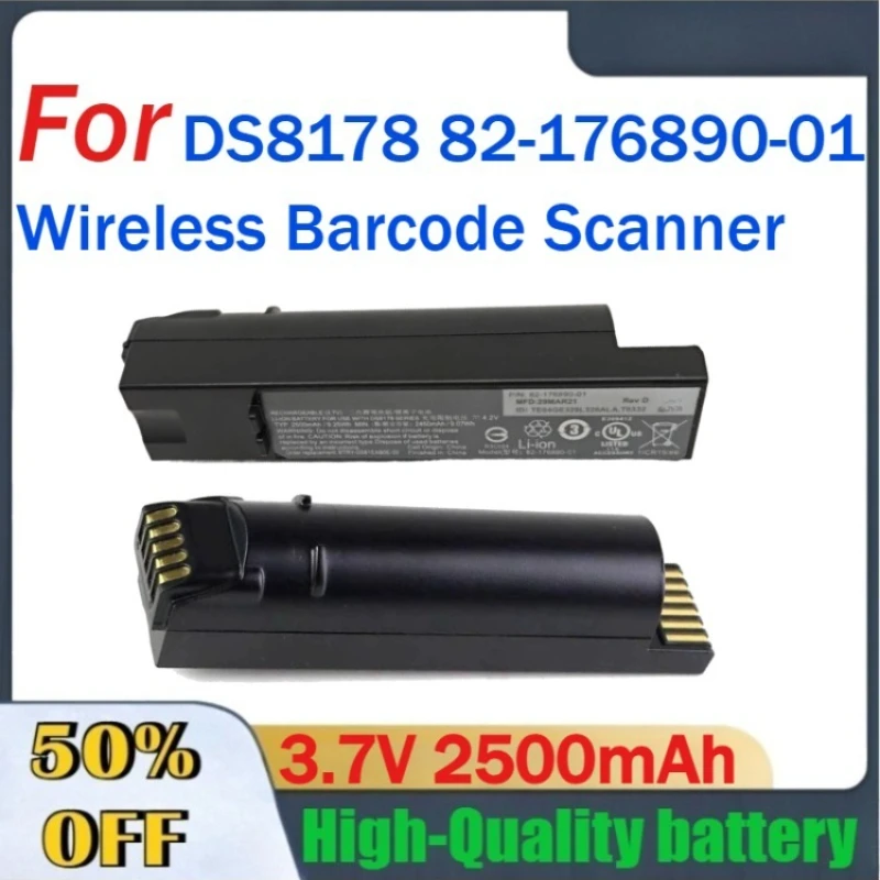 3.7V 2500mAh Replaceable Battery for DS8178 82-176890-01 Wireless ...