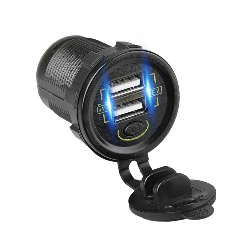 36V 48V 60V 72V 100V Dual USB Ports Ebike Fast Charger Socket Power ...