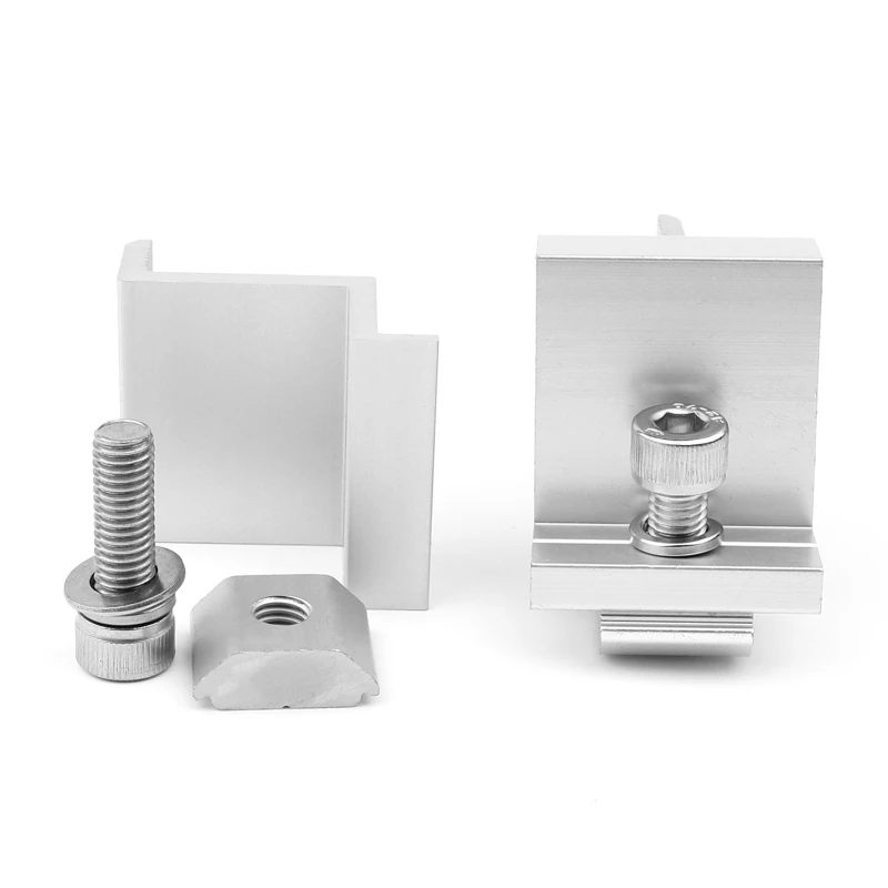 Osmo Top Oil Anbte 10-Pack Solar Panel End Clamps, 30-50mm Adjustable ...