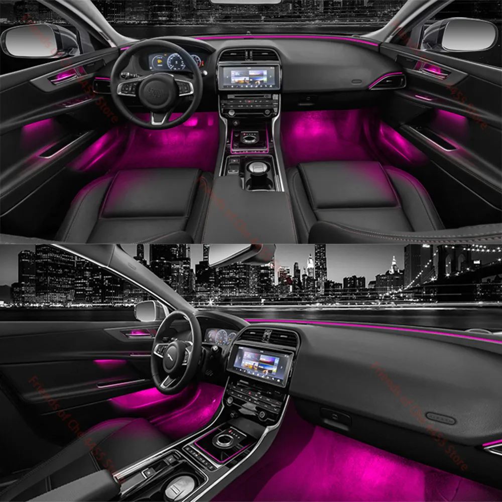Jaguar Xf Interior At Night