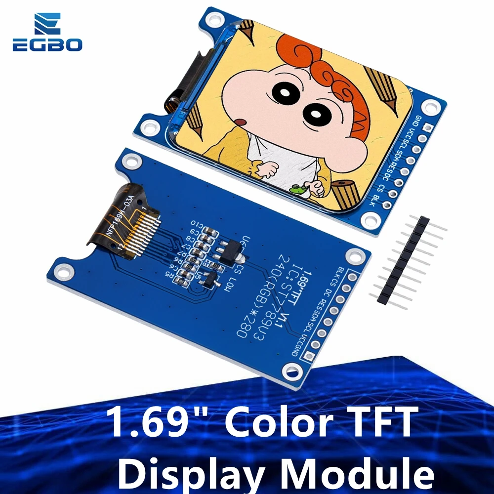 1.69 Inch 1.69" Color TFT Display Module HD IPS LCD LED Screen 240X280 ...