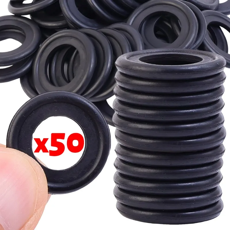 Car Sealing Oil Drain Plug Gasket Washer M12 & M14 Rubber Engine Oil ...