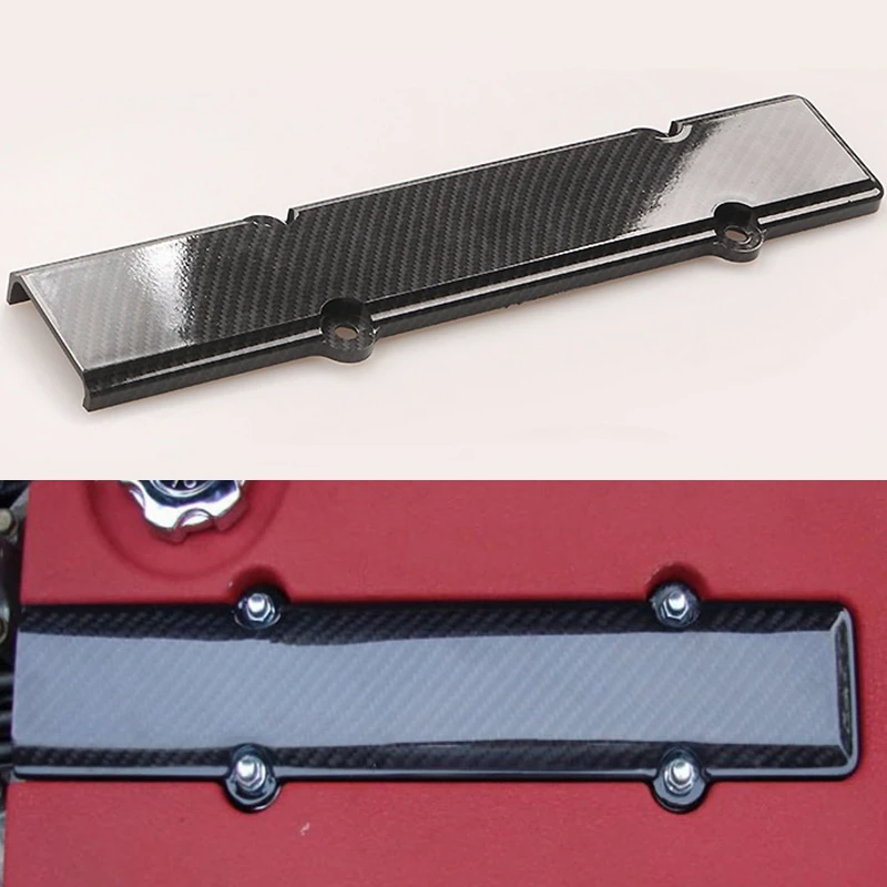 Car-Carbon-Fiber-Engine-Valve-Cover-Spark-Plug-Insert-for-Honda-Acura ...