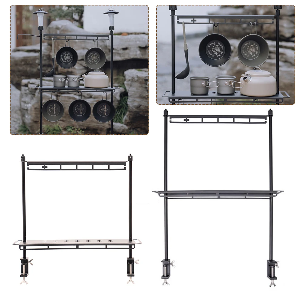 Camping-Foldable-Storage-Rack-Collapsible-Camping-Rack-Aluminum-Alloy ...