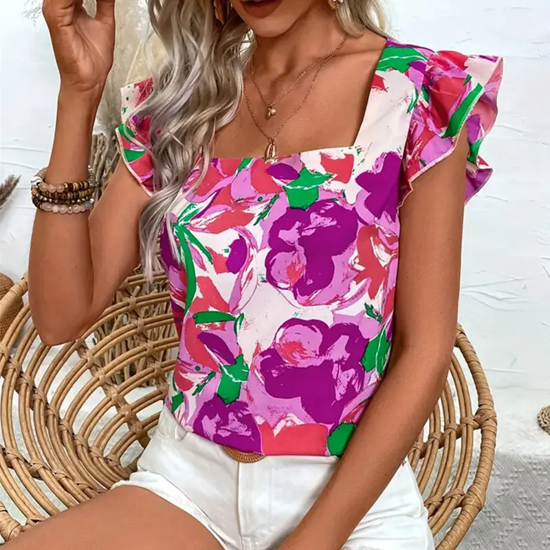 Women T-shirts Summer Hot Party Holiday Sleeveless Tops Tees Casual ...