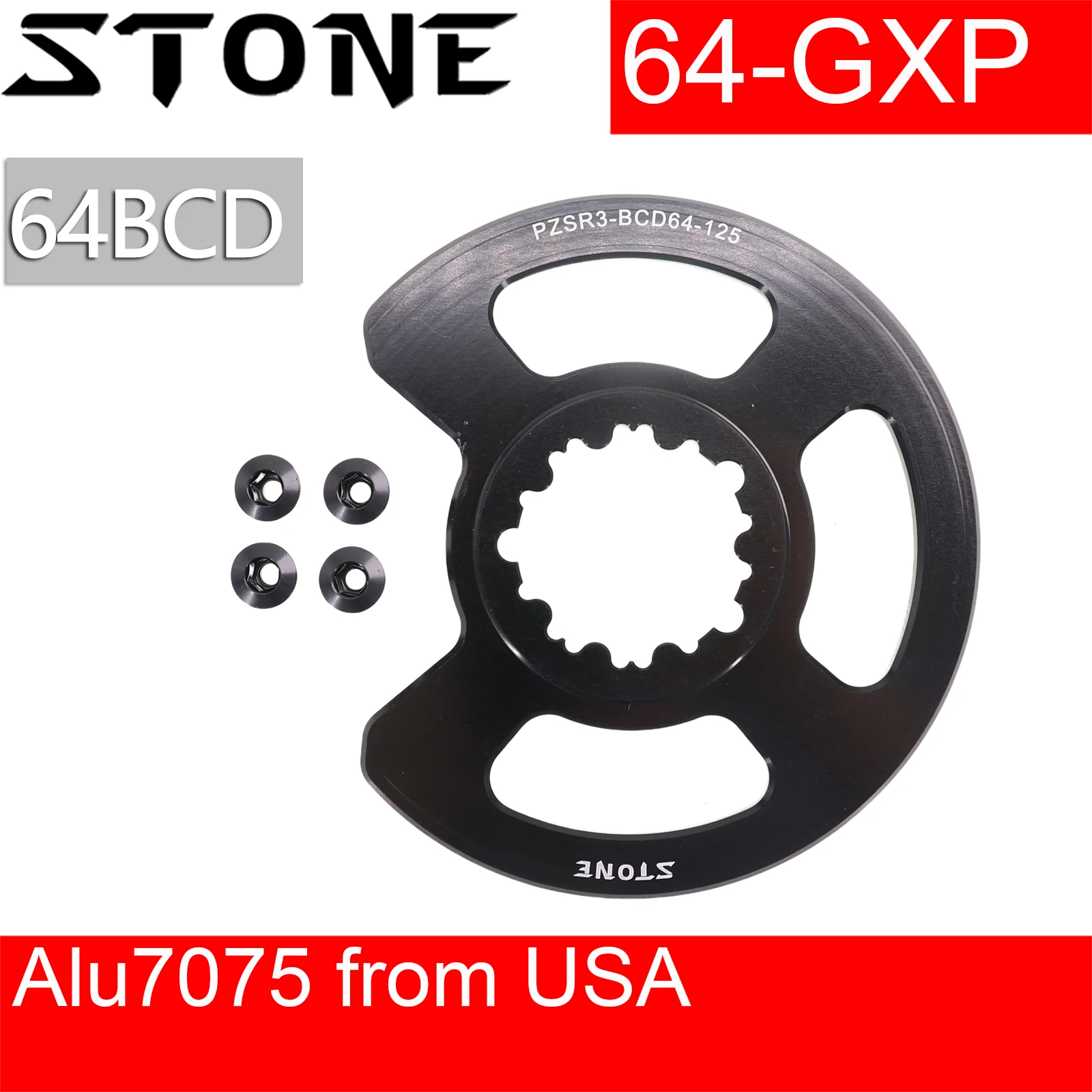 Stone-Chainring-Adapter-Converter-Spider-with-Guard-to-64BCD-for-Sram ...