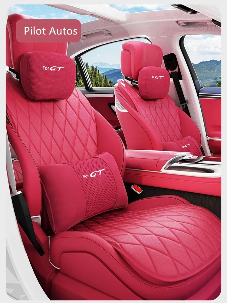 For-GT-Car-Headrest-Waist-Pillow-Neck-Rest-Cushion-Seat-Headrest-Driver ...