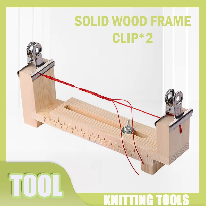 DIY Wood/Styrene Bracelet Braided Tools Natural Wooden Jewelry Rope ...