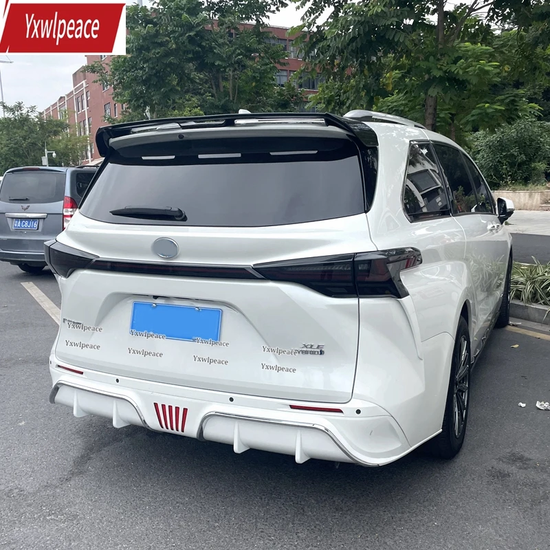For Toyota New Sienna Spoiler 2021 2022 2023 ABS Glossy Black /Carbon ...
