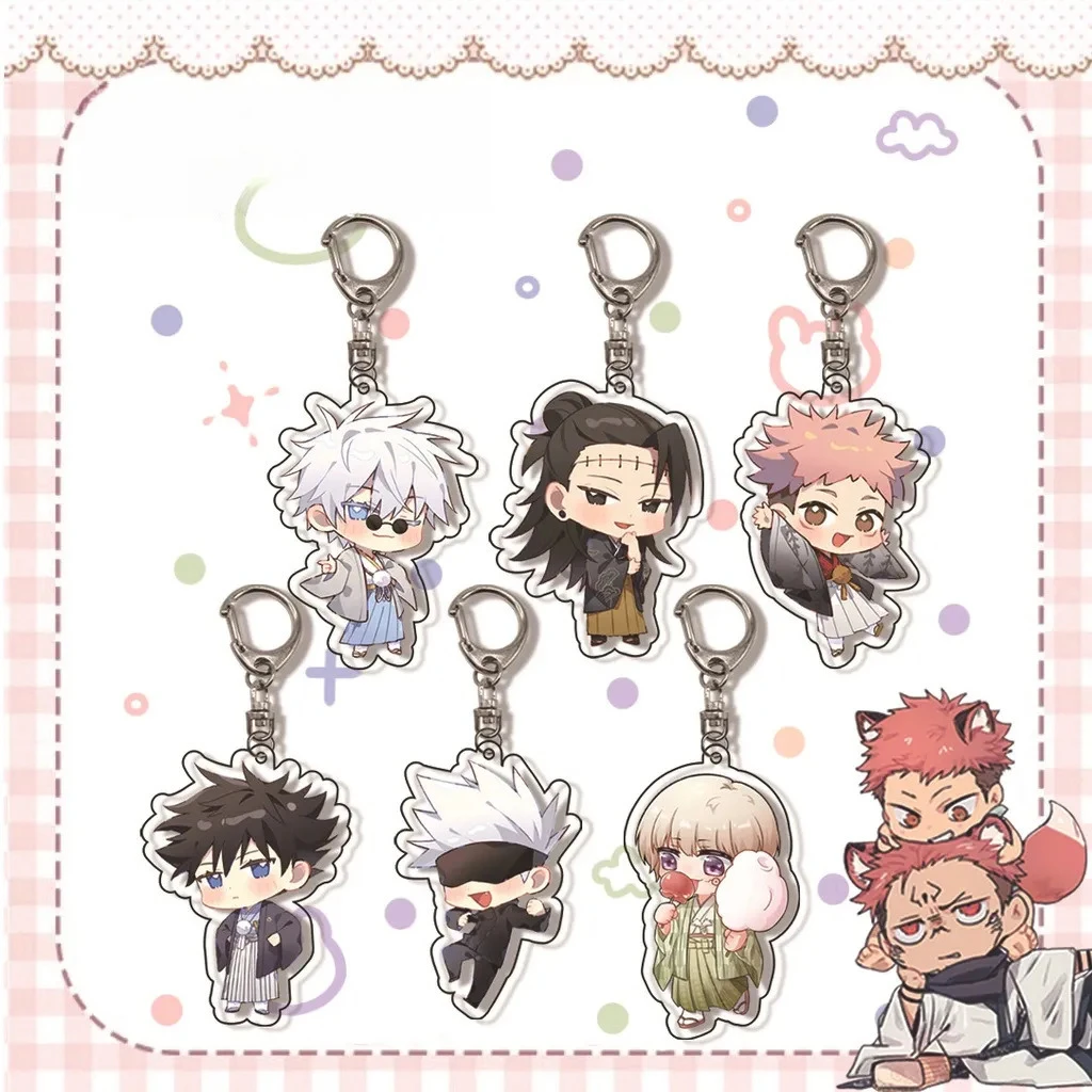 Jujutsu Kaisen Gojo Satoru Itadori Acrylic Keychain 55mm Anime Cosplay ...