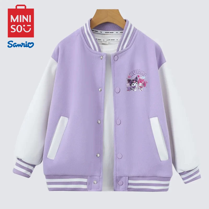 MINISO-Sanrio-Princess-Coat-Girl-Kawaii-Cardigan-Kuromi-Outerwear-Cute ...