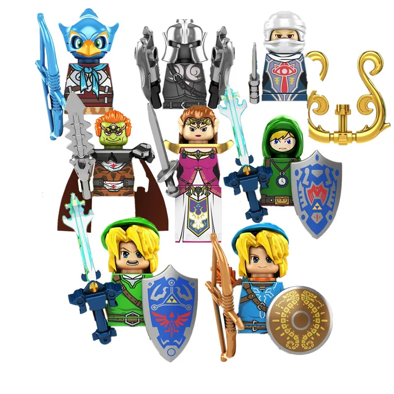The-Legend-of-Zelda-Cartoon-Building-Blocks-Princess-Bricks-Linked-Mini ...