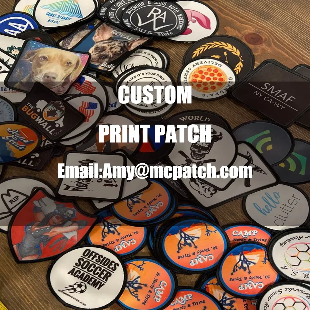 Custom Personalized Print Patches With Logo Design Iron-On for Clothing ...