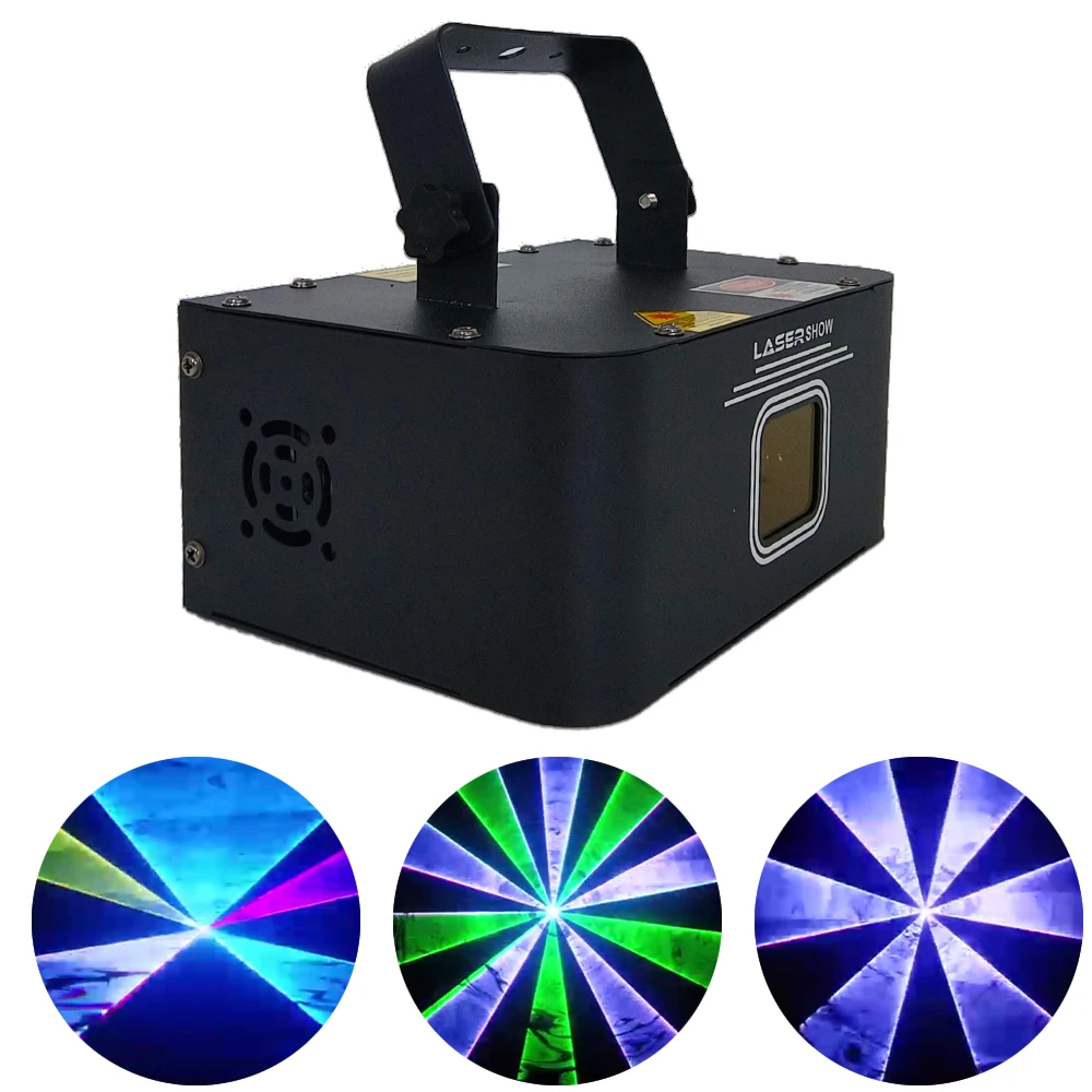 2W-RGB-Disco-DJ-Beam-Laser-Light-Projector-DMX-rj45-Remote-Strobe-Stage ...