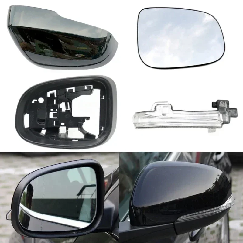 Exterior-Side-Rearview-Mirror-Heated-Lens-Turn-Indicator-Lamp-Trim ...