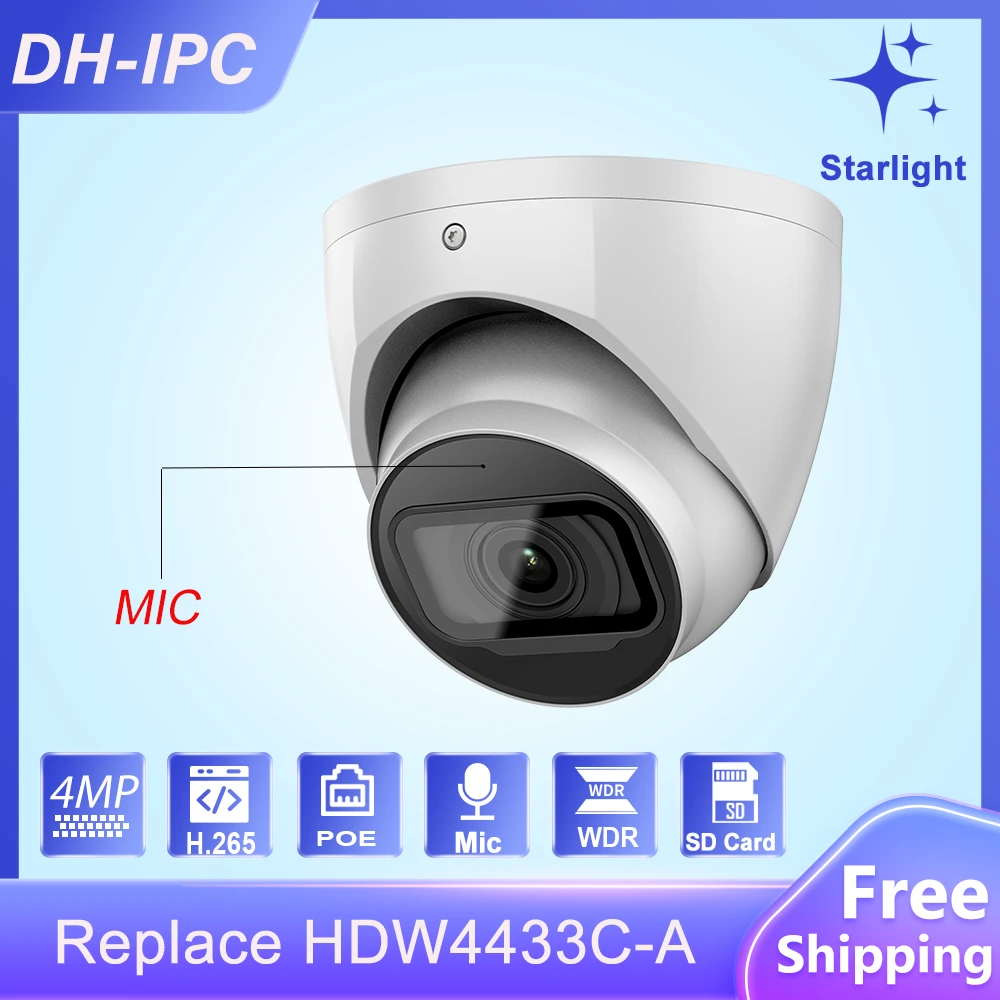 Dahua 4MP IP Camera IR30M Night Vision IP67 IK10 Metal Replace Dahua ...