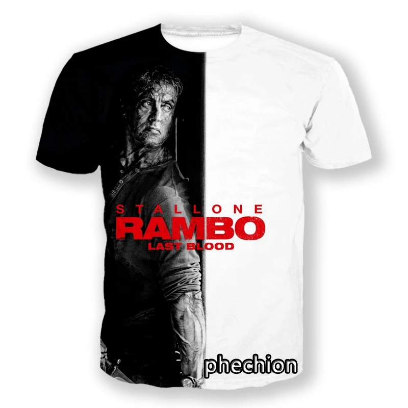 Camiseta-con-estampado-3D-de-Rambo-para-hombre-y-mujer-ropa-de-Hip-Hop ...