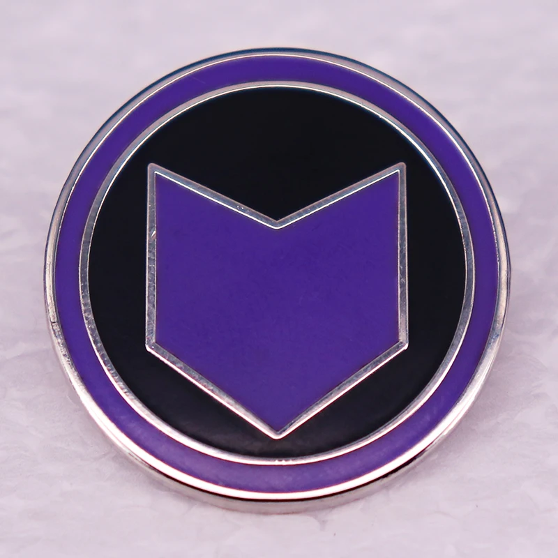 Classics-Hawkeyes-purple-Arrow-Classic-Round-Enamel-Pin-Brooches-Badges ...