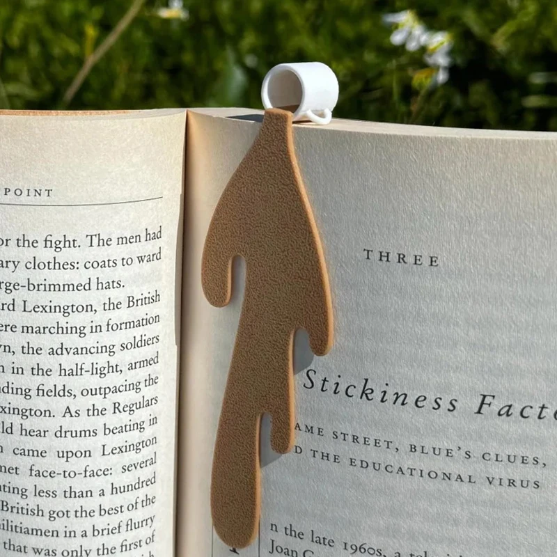 Cute-Spilled-Coffee-Bookmark-Corner-Marker-For-Reading-Funny-Bookmarks ...