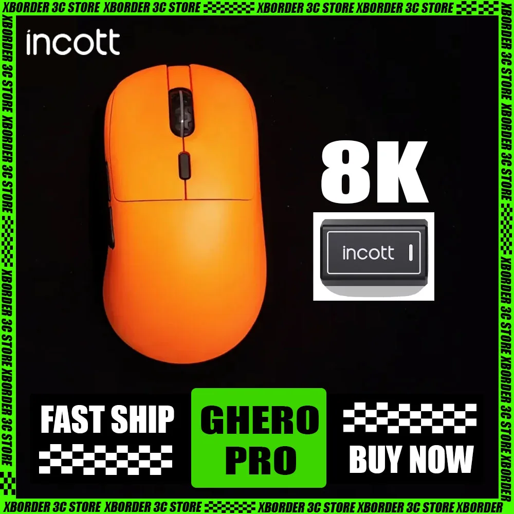 Incott-Ghero-pro-Wireless-Mouse-8k-Dual-Mode-Paw3395-Sensor-Low-Latency ...