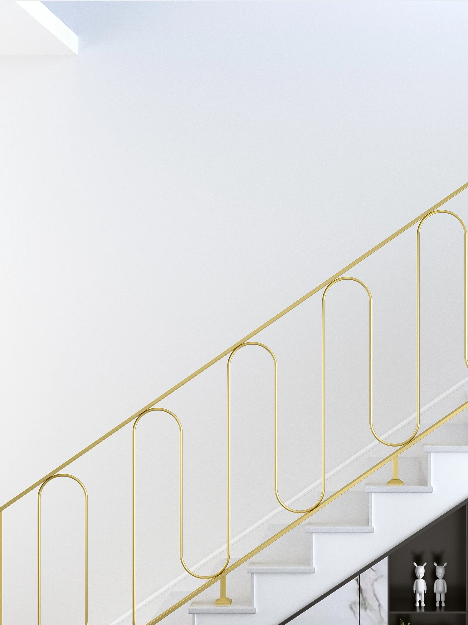 Customized stair handrail balcony solid wood fence loft bay window ...