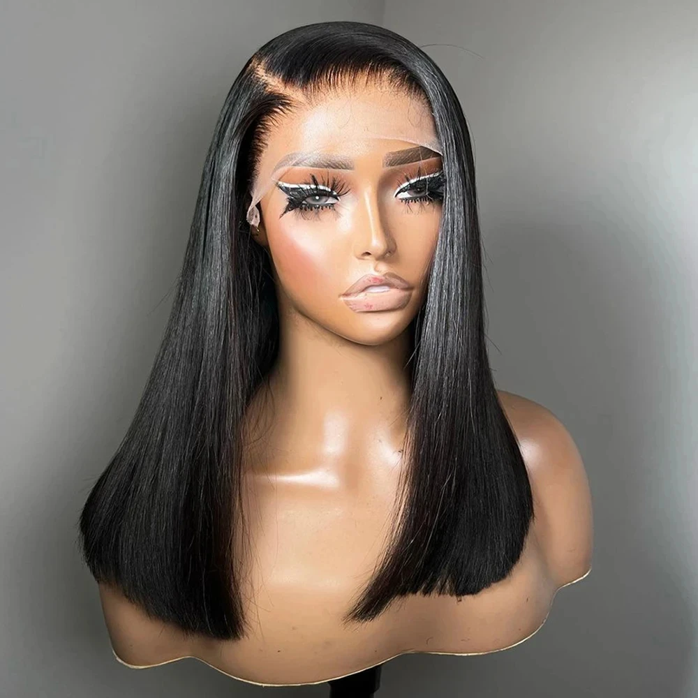 Hot-Sale-Short-BOB-Wig-Free-Part-Side-Part-Wigs-Lace-Frontal-Cuticle ...