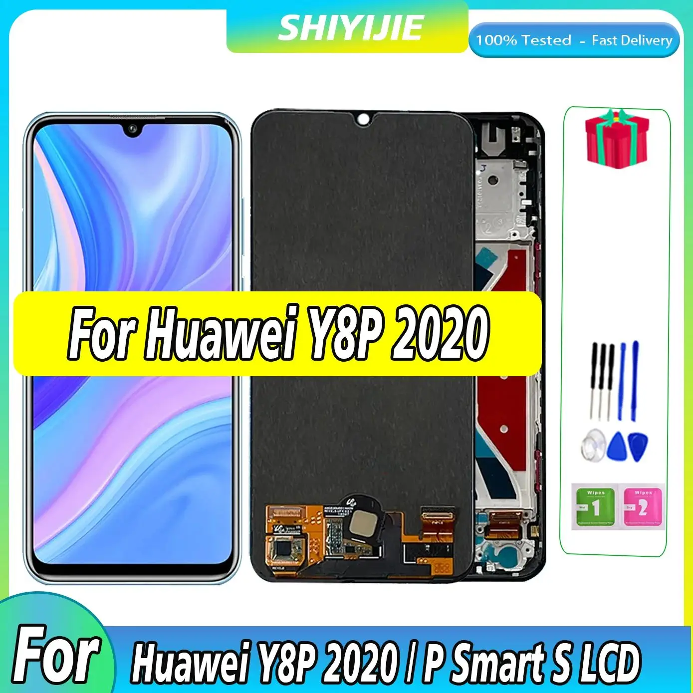 100-Tested-For-Huawei-Y8p-2020-AQM-LX1-P-Smart-S-LCD-Display-for-Huawei ...