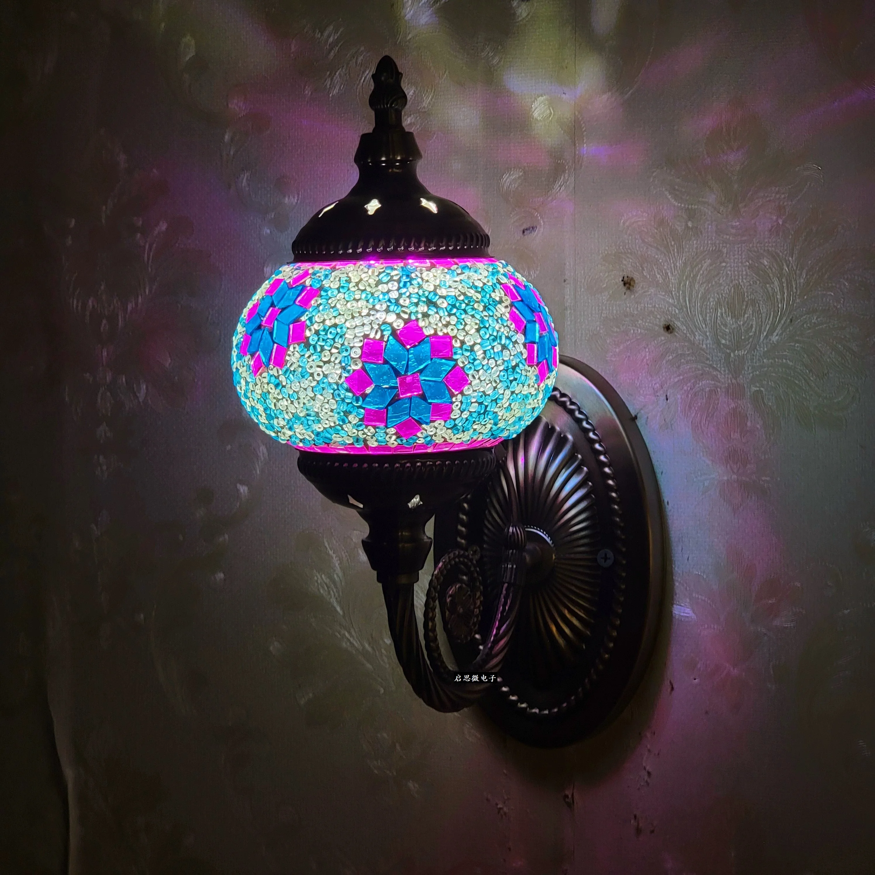 Turkish-Mosaic-Wall-Lamp-Handcrafted-Glass-Luminaria-Led-Wall-Light ...