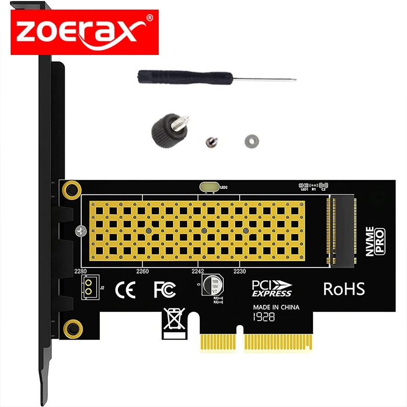 Zoerax Nvme Pro Adaptador M.2 Nvme Pro Ssd Para Pcie 4.0 Adaptador ...